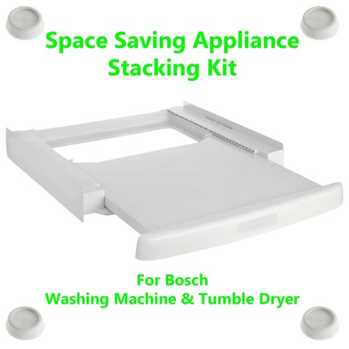 Stacking Kit + Pull Out Clothes Shelf Tray Bosch Washing Machine ...