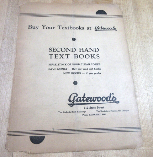 Second Hand Textbooks at Gatewoods 712 State St no town or state ...