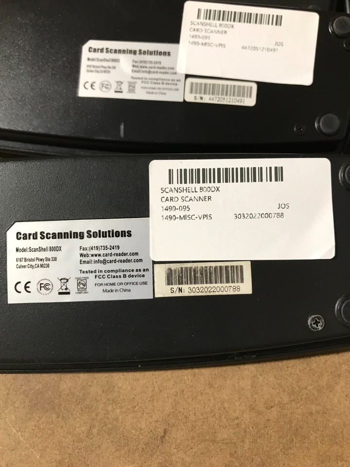 Raptor Card Scanning Solutions Scanshell 800DX ID Scanner | eBay