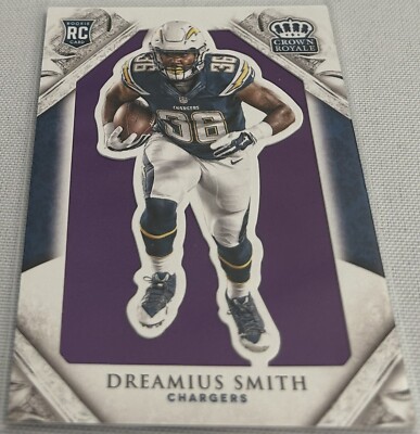 2015 Crown Royale Football Dreamius Smith Los Angeles Chargers Purple ...