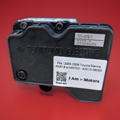 Refurbished ABS Brake Pump Module 2004 2005 2006 Toyota Sienna | 44510 ...