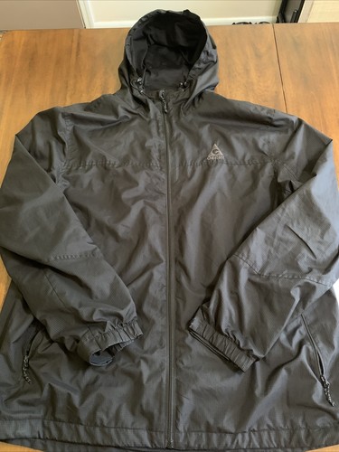 Gerry Men's Windbreaker Rain Jacket Cinched Hood & Hem Anti-Static ...