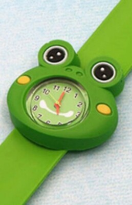 Slap On Cartoon Girls Snap Watch Silicone Wrist Watch Children Kids ...