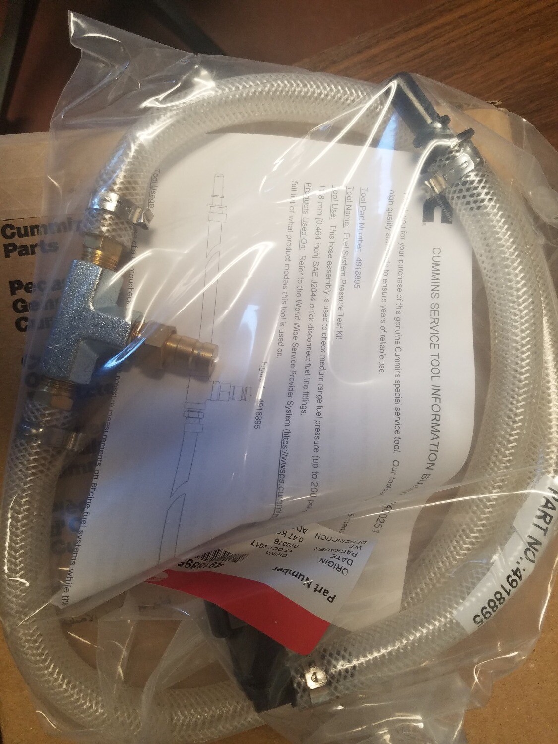 Cummins Adapter Pressure Gauge 4918895 C7 for sale online | eBay