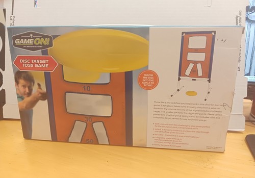 GAME ON DISC TARGET TOSS GAME BY MERIDIAN POINT AGES 6+ NEW IN BOX ...