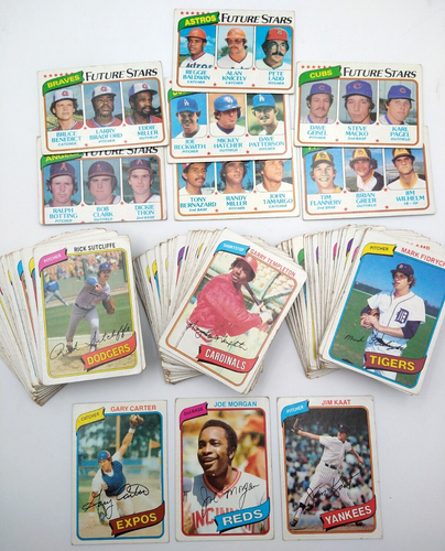 1980 Topps Baseball 125+ Cards Lot HOF, Rookies, Semistars - Low Grade ...