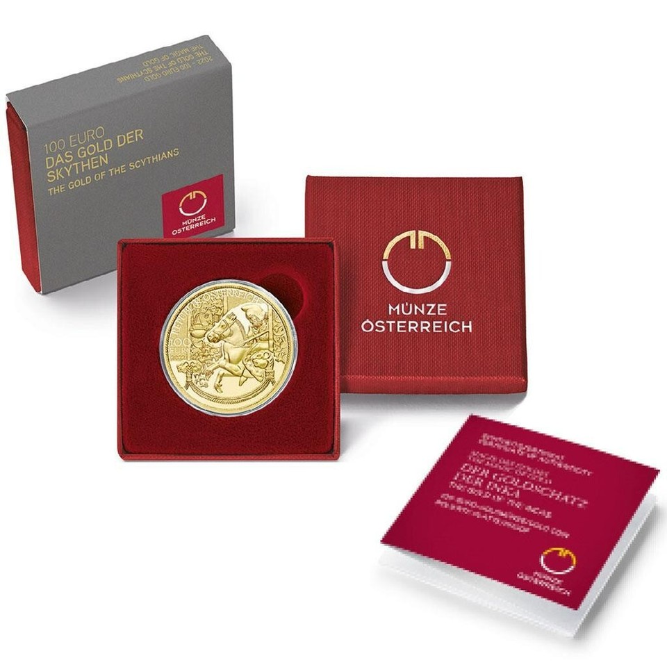 Goldmünze Gold der Skythen Magie des Goldes (4.) 2022 - Österreich - 1/ ...