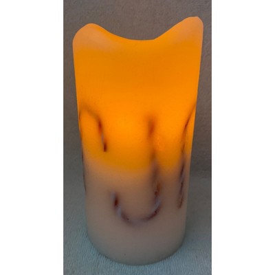 6 in. Flaming Battery Candy Cane Christmas Candle VIDEO | eBay