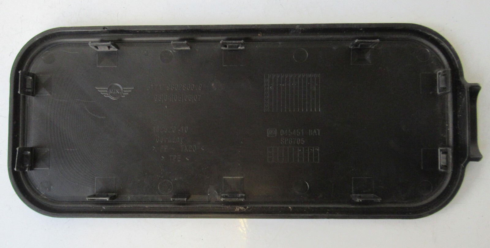 Genuine Used MINI Battery Cover Compartment for R60 R61 - 9802860 | eBay