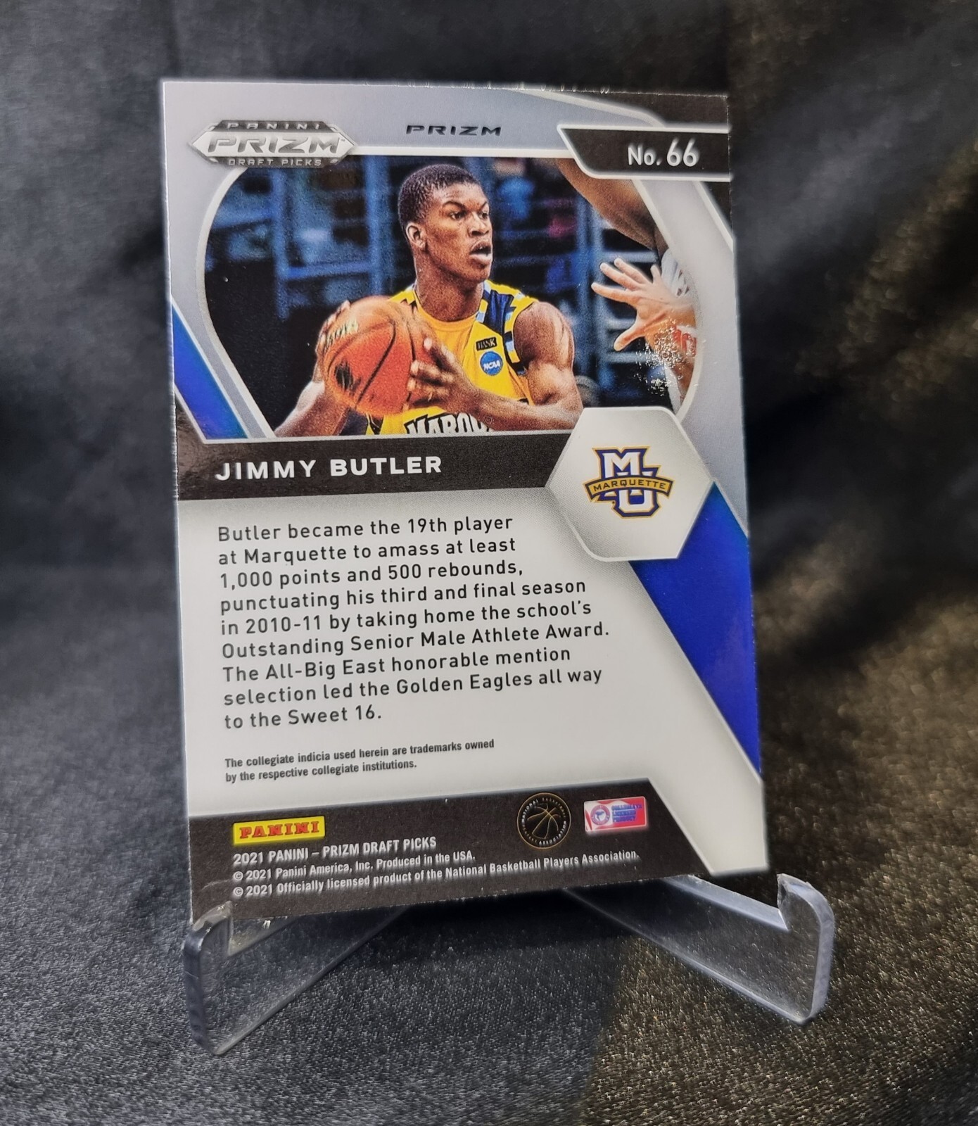 Jimmy Butler 2021 Prizm Draft Picks Silver Prizm Refractor Card#66 ...