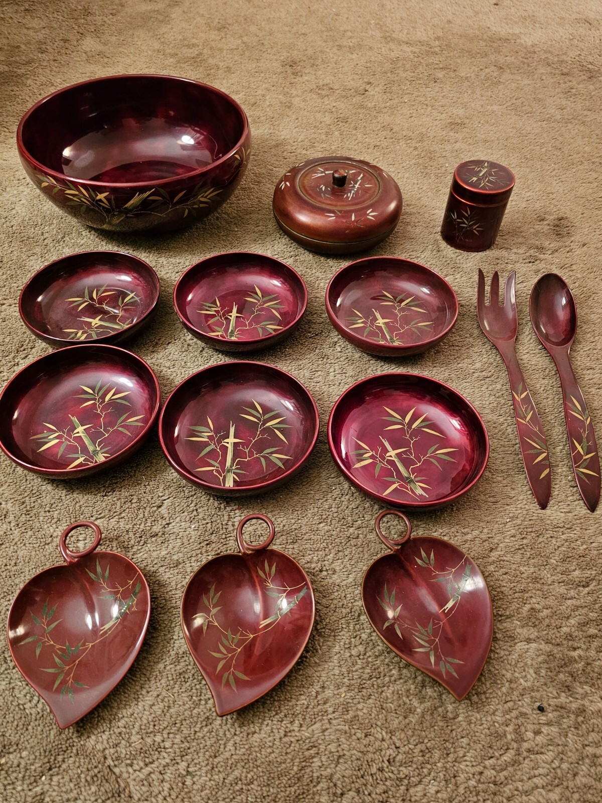 Dining Set Of Maruni Lacquerware, 1940s, Made In Occupied Japan | eBay