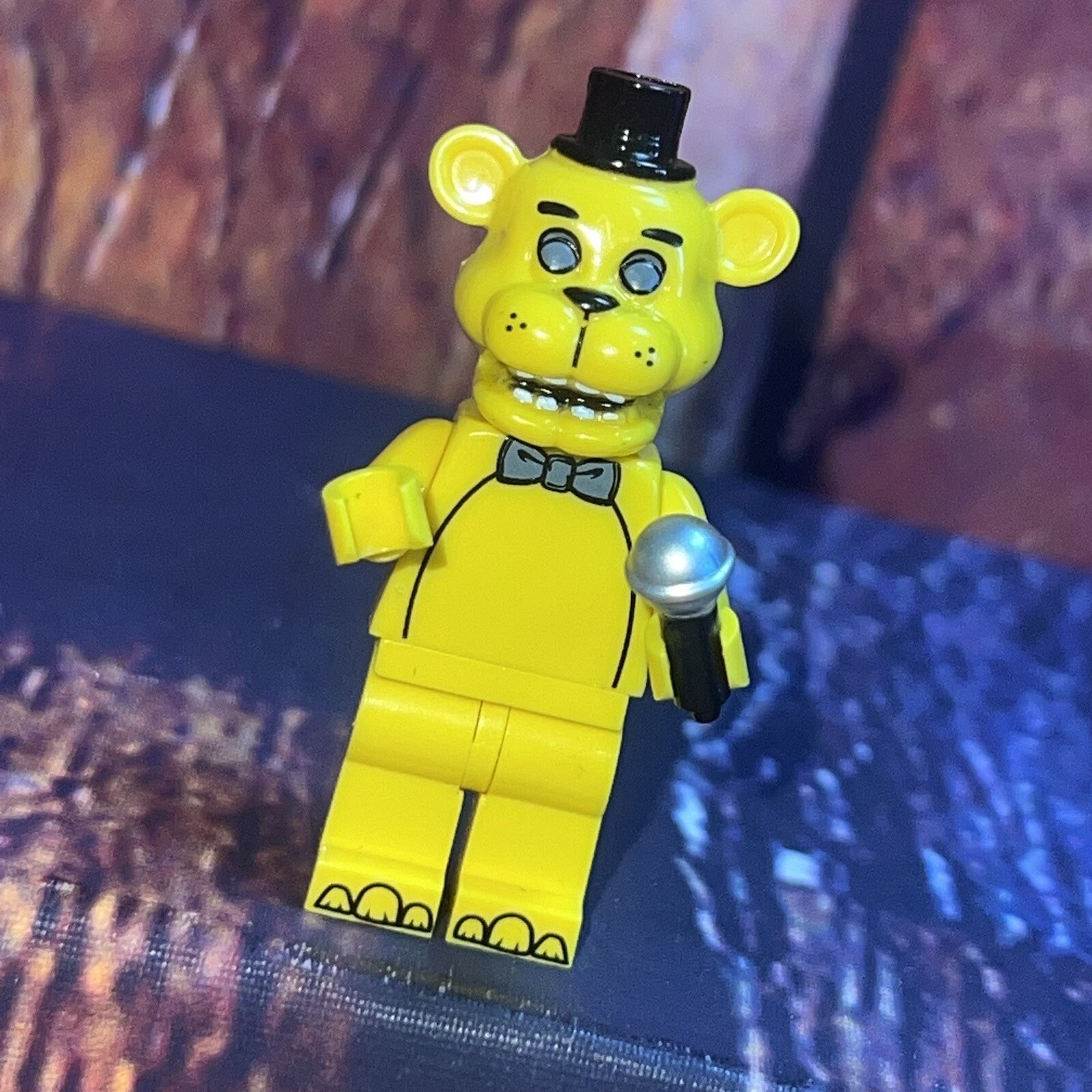 Five Nights at Freddy's FNAF Golden Freddy Figure with Mic Yellow ...