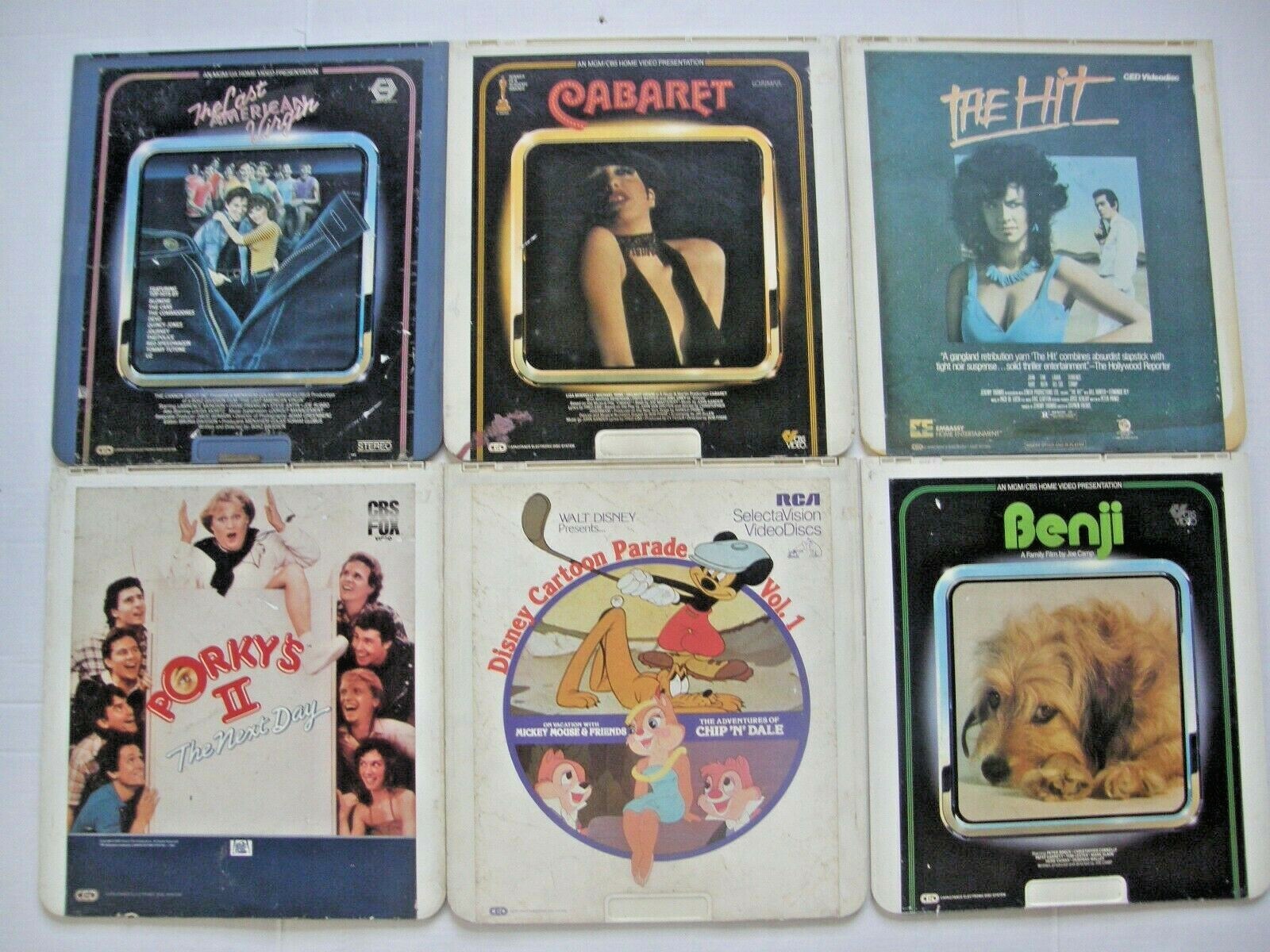 VINTAGE LOT OF 6 RCA SELECTA VISION VIDEO DISCS | eBay