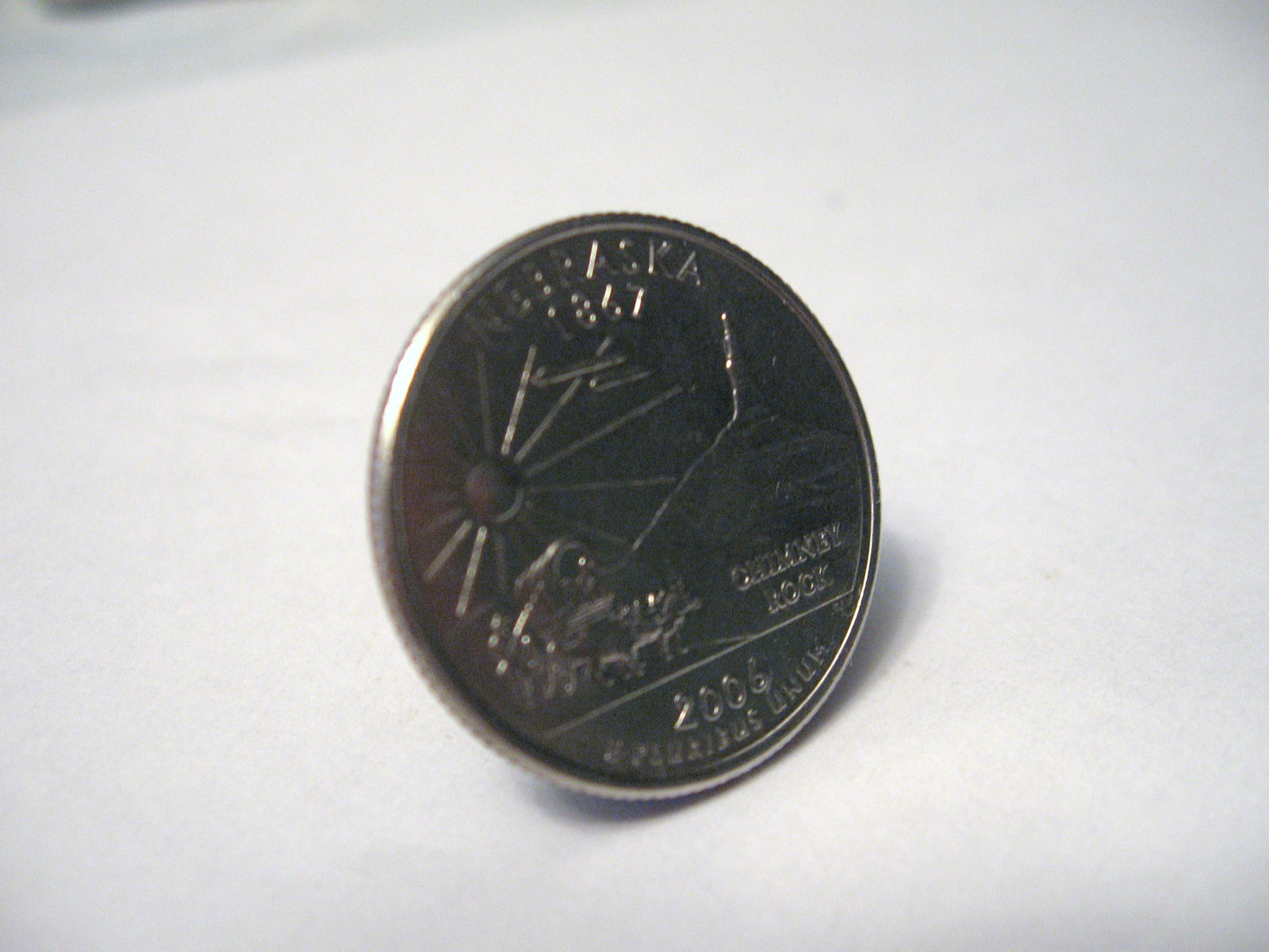 2006 Nebraska State 1867 Chimney Rock P Mark USA Quarter Dollar 25 Cent ...