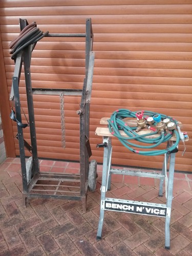 OXY- ACETYLENE GAS WELDING KIT PLUS BOTTLE TROLLEY | eBay UK
