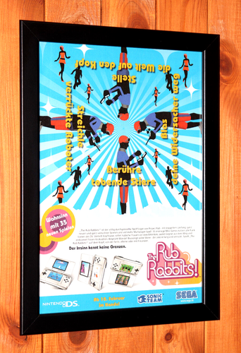 2005 The Rub Rabbits! Nintendo DS Rare Small Vintage Promo Poster Ad ...
