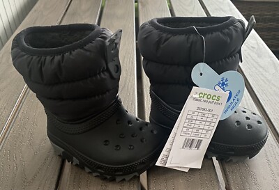 Crocs Classic Neo Puff Insulated Lined Winter Boot Toddler 207683-001 ...