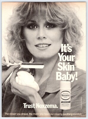 1981 BEAUTIFUL YOUNG WOMAN NOXZEMA Vintage 8"X11" Magazine Ad 1980's ...