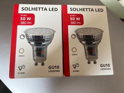 Ikea SOLHETTA LED Bulb GU10 380 Lumen 3.3 W, Dimmable 204098782 50w | eBay