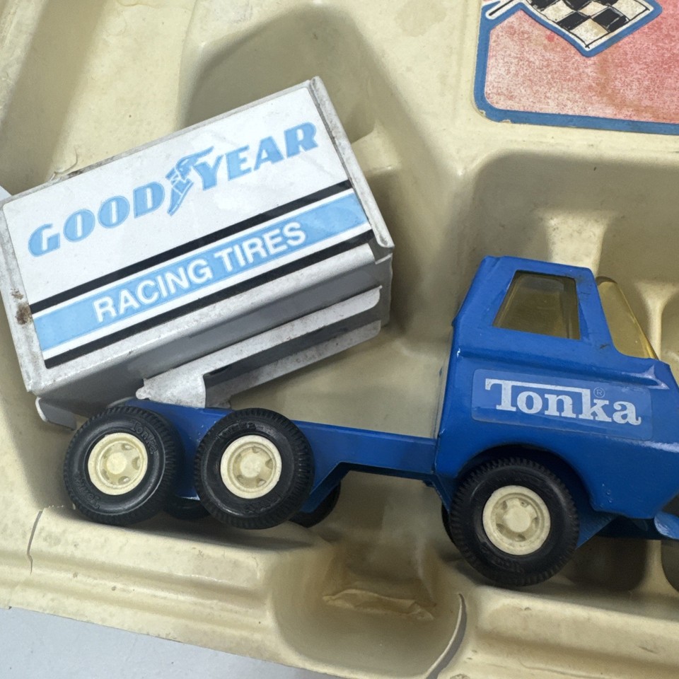 Rare Vintage Tiny Tonka Goodyear Race Set no.1015 Racing Team 55010 ...