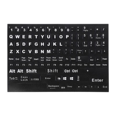 Computer Labels Keyboard Cover Stickers Universal English Letters ...