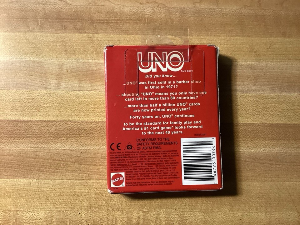 UNO 40th Anniversary Edition Card Game | eBay