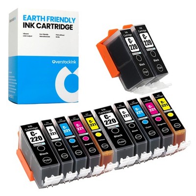 12-Pack Compatible OSI Ink Canon 220 221 Cartridges for PIXMA MP640 ...