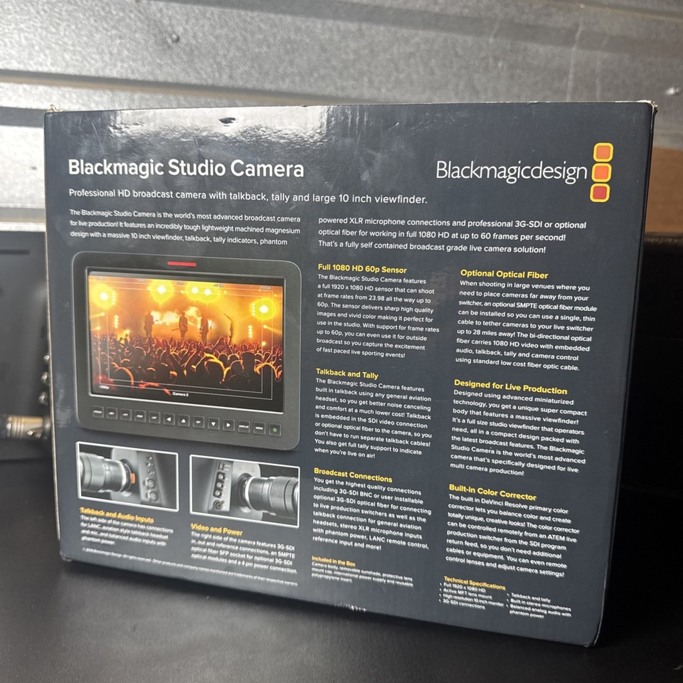 Blackmagic Design Studiocamera 2 - Studio Camera MFT - CINSTUDMFT/HD/2 ...