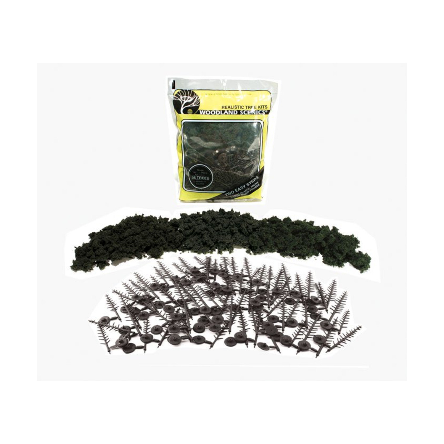 Woodland Scenics Terrain 2 1/2" - 4" Realistic Pine Tree Kit New | eBay