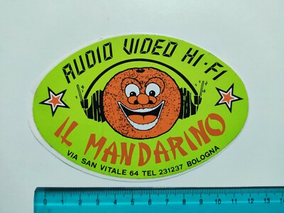Adhesive The Mandarin Bologna Hi-Fi Sticker Autocollant Aufkleber 80s ...