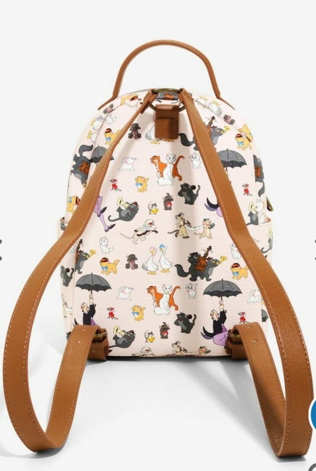 Disney Loungefly The Aristocats Mini Backpack ACTUAL PRINT Heart Logo ...