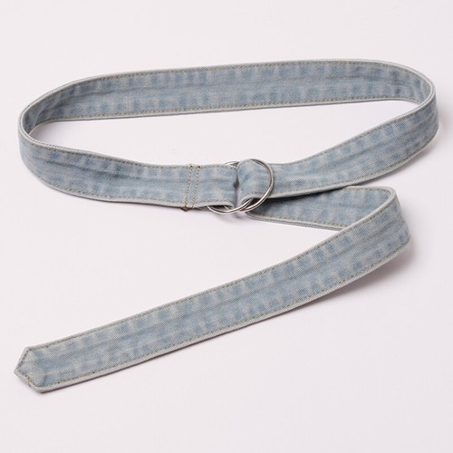 Women Denim Waist Belt Waistband Metal Ring Straps for Pants Jacket ...