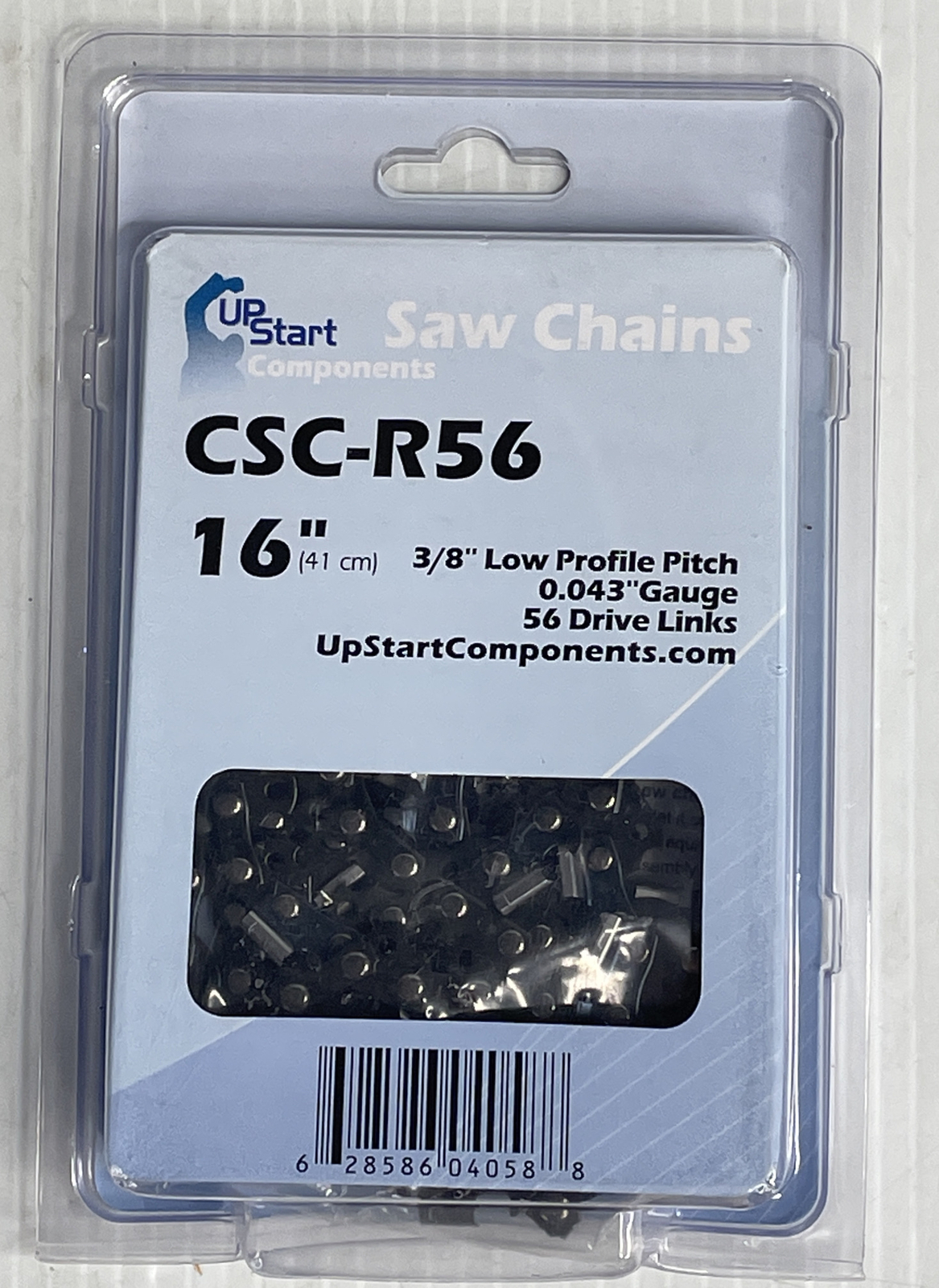 Up Start Saw Chain 16" CSC-R56 3/8”Low Profile Pitch .043” Gauge 56 ...