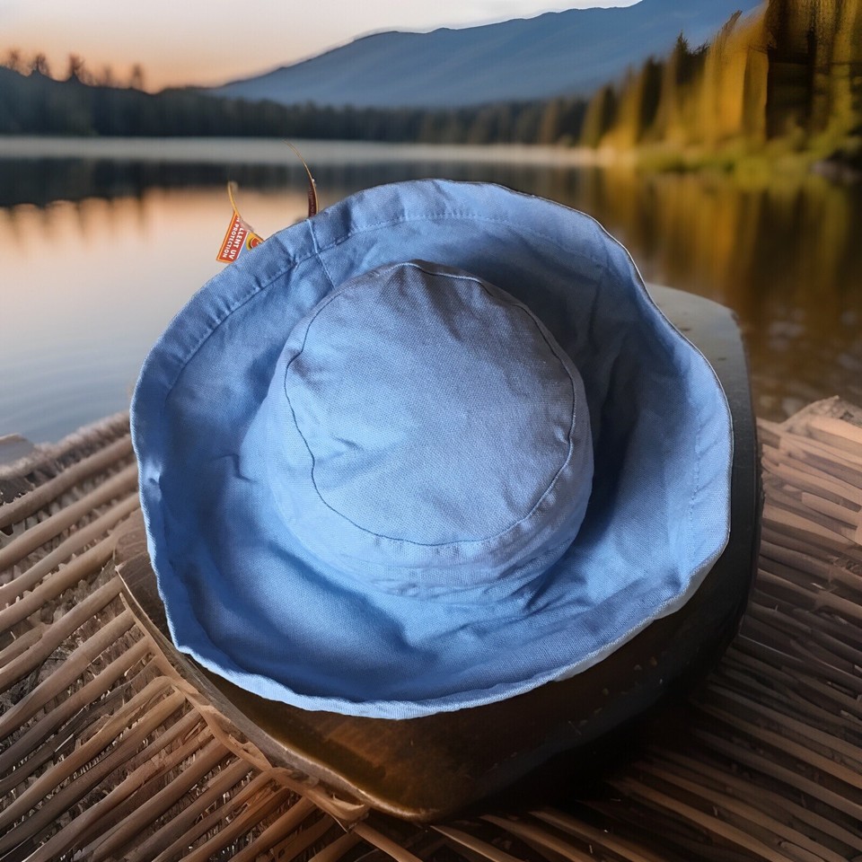 Scala Women's 100% Cotton Big Brim Inner Drawstring Hat UPF 50+ NWT $58 ...