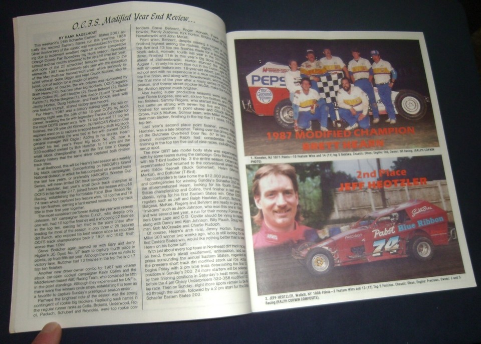 1987 Orange County Fair Speedway Eastern States 200 Dirt Modified ...