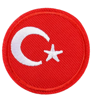 Turkish Flag Round Png
