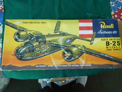 Vintage Revell Model Kit WWII B-25 Mitchell US Bomber | eBay