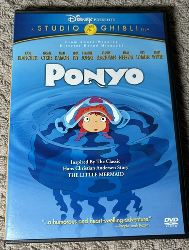 Ponyo (DVD, 2007) - Studio Ghibli Anime Movie with Bonus Disc | eBay