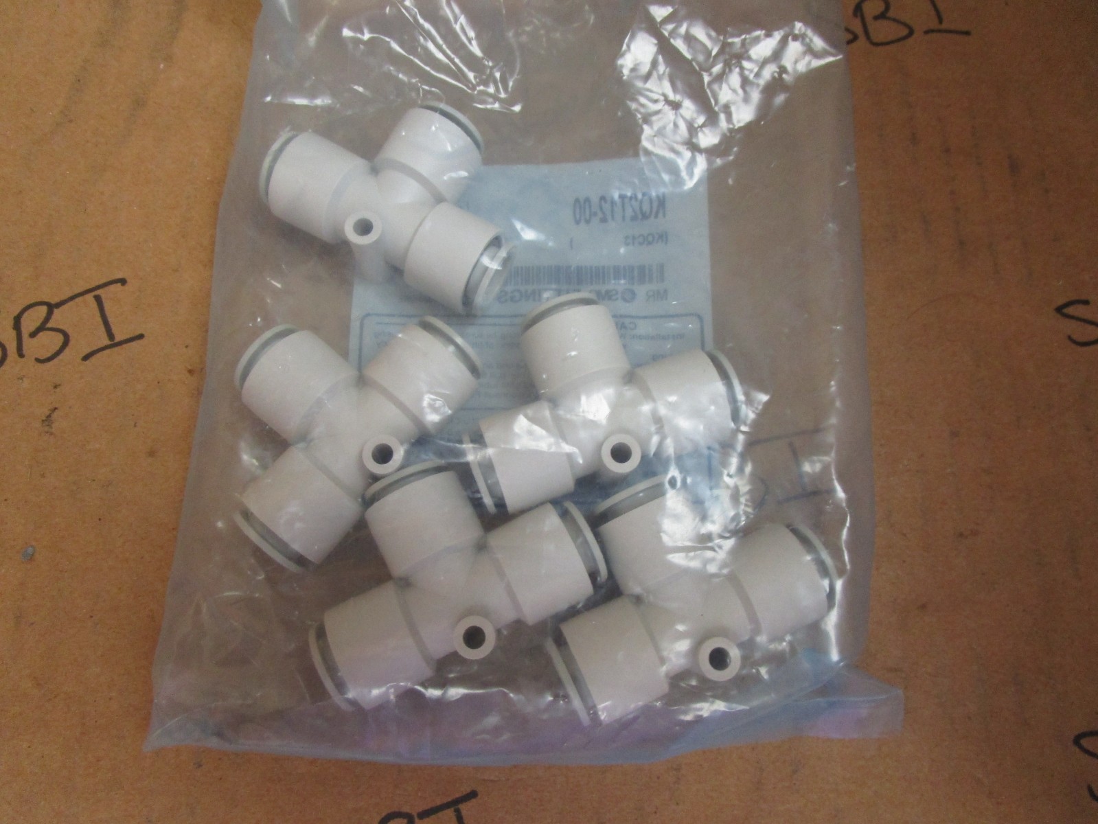 SMC Union Tee KQ2T12-00 KQ2T1200 12 mm Pushlok Tube Lot of 5 New | eBay