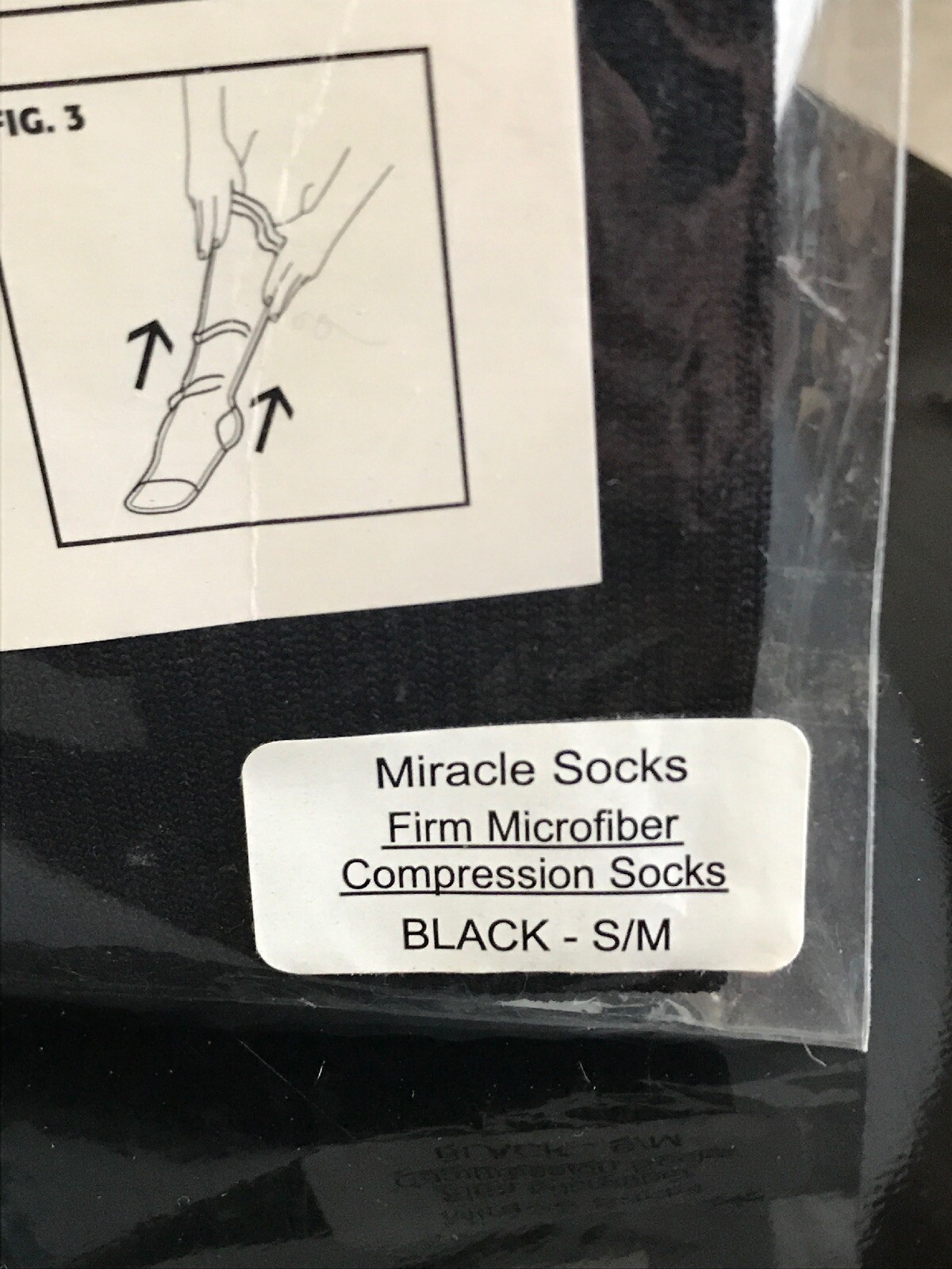 Ontel Miracle Socks SM (Black). NEW IN PACKAGING | eBay