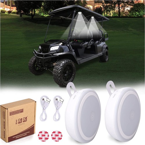 2 PCS Golf Cart LED Touch Roof Light Dome Light for Yamaha EZGO Club ...
