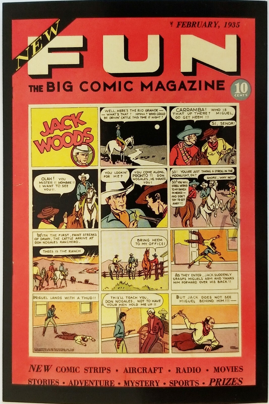 Art of Vintage DC Comics Postcard New Fun: Big Comic Magazine #1 ...