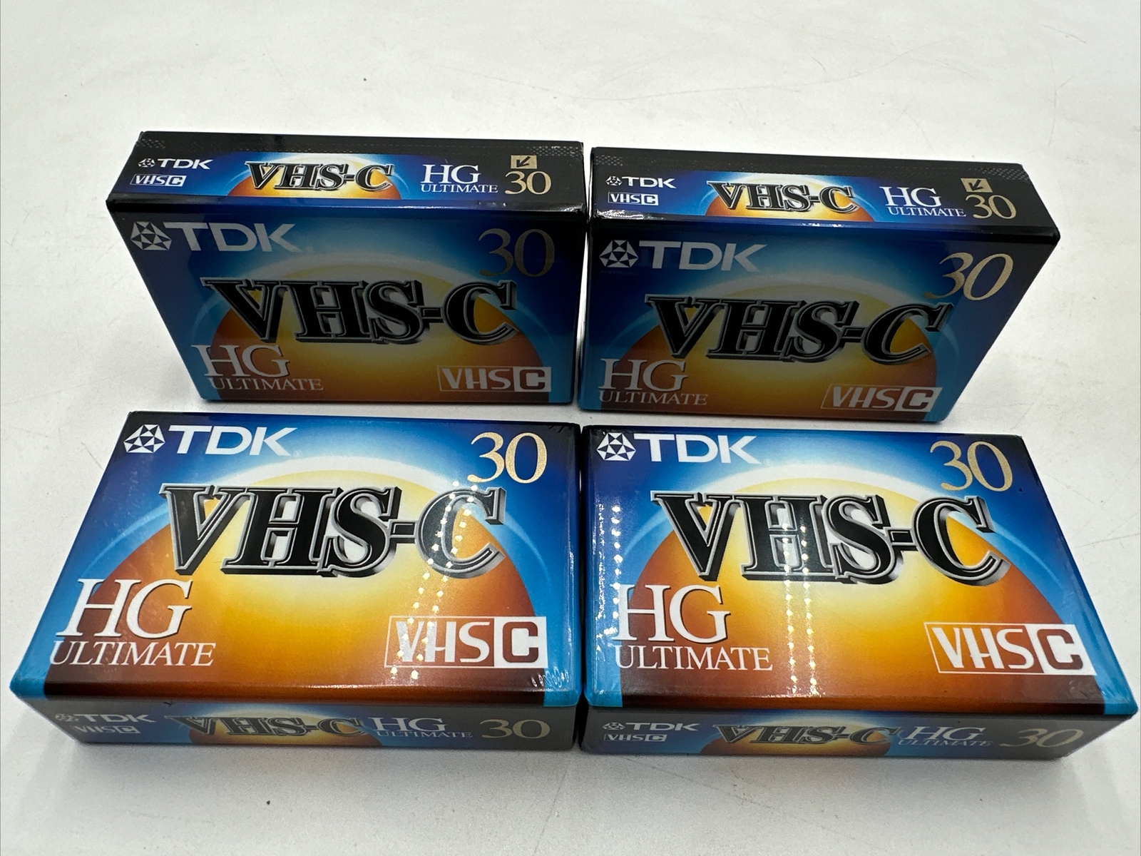 TDK VHS-C TC-30 HG Ultimate Tapes NEW Factory Sealed Lot of 4 ...