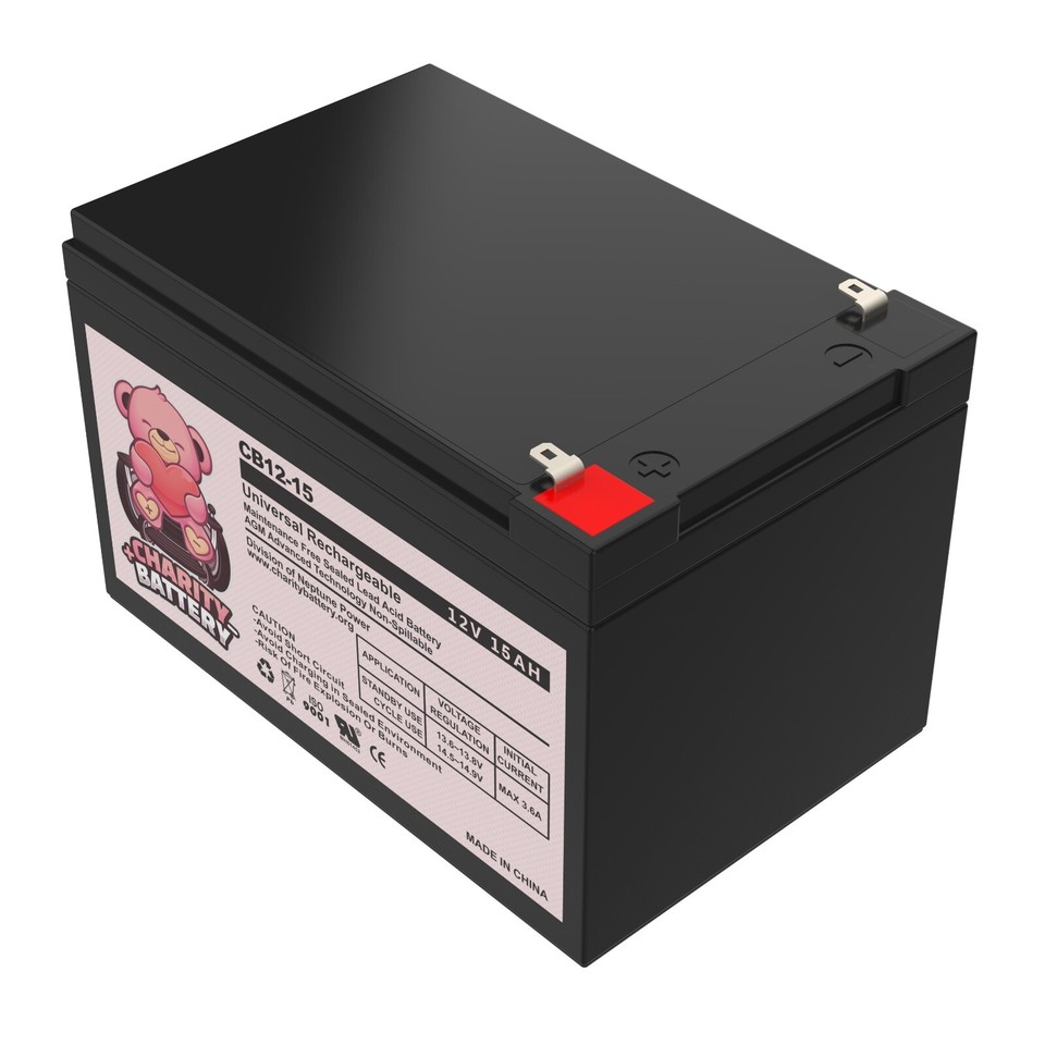 (2) 12V 15A Replacement Battery - Pride Mobility GoGo Scooter By ...