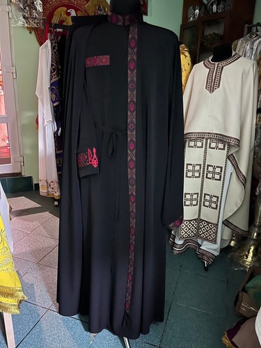 Embroidered set in Ukrainian style: cassock, riassa - Orthodox vestment ...