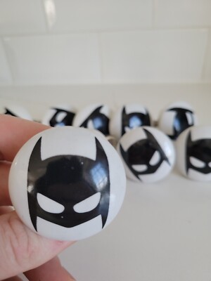 10x DC Batman White Ceramic Kitchen Cabinet Dresser Knobs - Theme Room ...