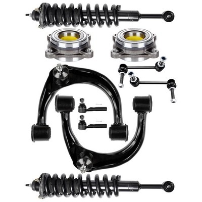 10pcs For Toyota 4Runner 2003-2009 Front Struts Control Arm Tie Rod Hub ...