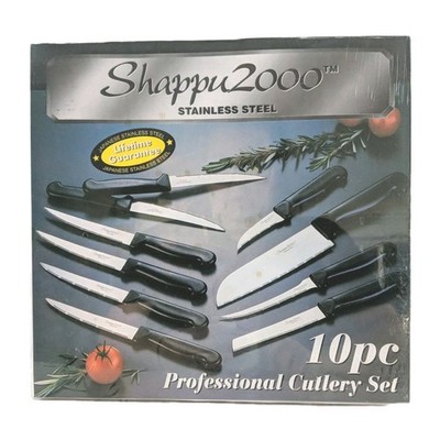 Shappu 2000 10pc Professional Cultry Set Stainless Steel Sealed Vtg ...