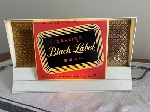 Vintage Carling Black Label Beer Lighted Cash Register Topper Sign | eBay