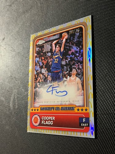 2024 Topps Chrome McDonald's Cooper Flagg RC Auto /75 Logo Refractor Duke | eBay